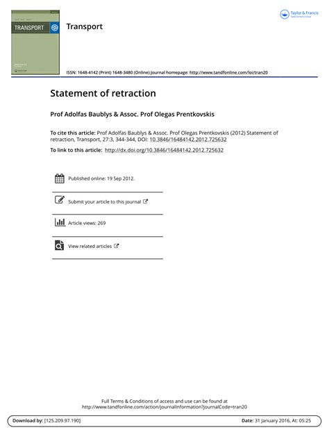 Pdf Statement Of Retraction
