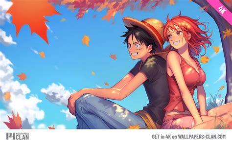 Luffy And Nami Autumn Desktop Wallpaper Download In Hd And 4k