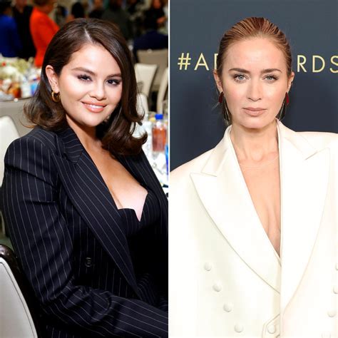 Selena Gomez Emily Blunt Joke About Golden Globes Lip Reading Drama