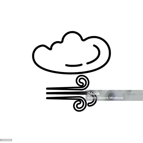 Wind Weather Symbol Weather Forecast Glyph Icons Set Sun Sunrise