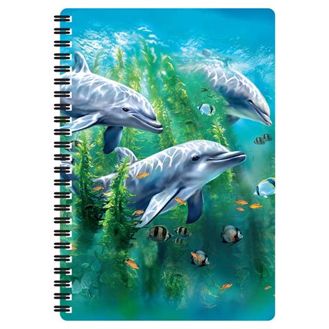 90s Notebook With Dolphins