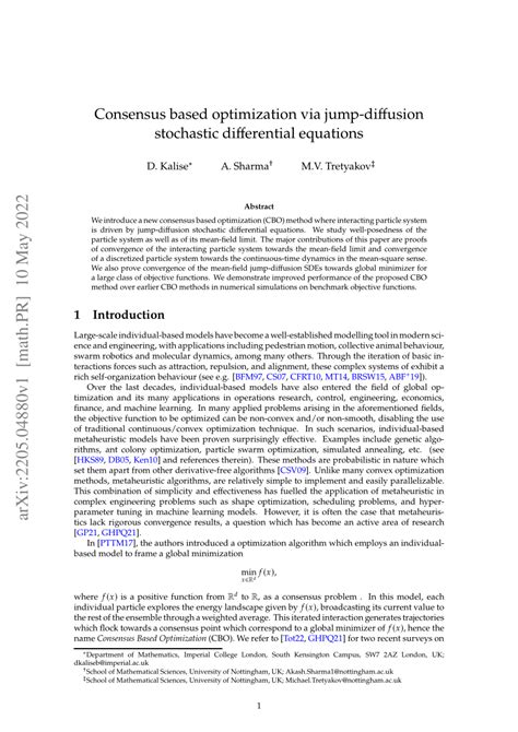 pdf consensus based optimization via jump diffusion stochastic