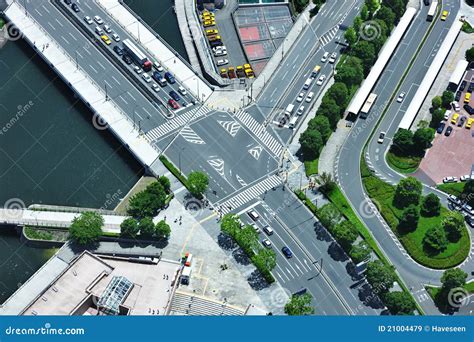 Crossroads Stock Image Image Of Contemporary Highway 21004479