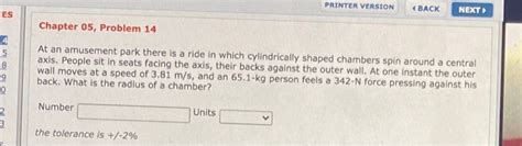 Solved Printer Version 4 Back Next Es Chapter 05 Problem 14