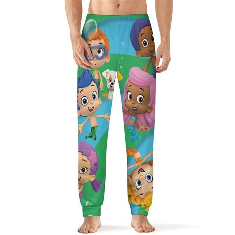 Bubble Guppies Mens Pj Pajama Pants Bottoms Lounge Pants Sleepwear Pjs With Pockets