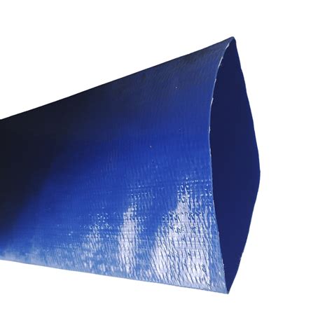 Rolo De 20 Metros De Mangueira Flat Chata Azul 2 Polegadas Obras