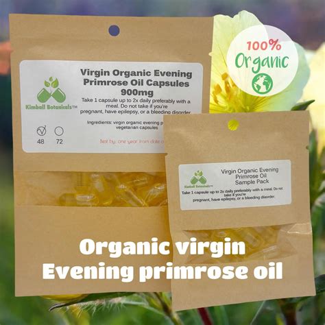 Usda Certified Organic Evening Primrose Oil Capsules Kimball