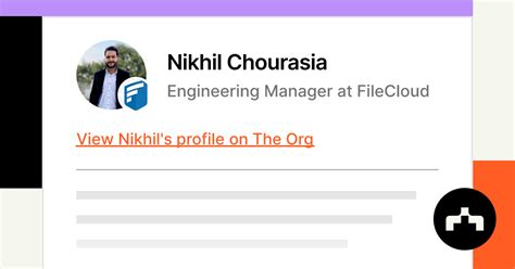 Nikhil Chourasia Engineering Manager At Filecloud The Org