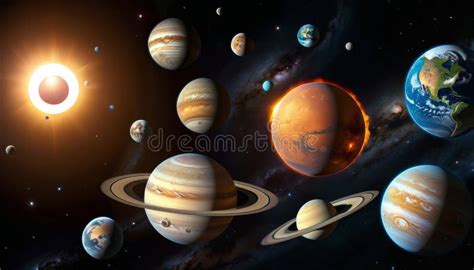 Solar System Planetary Orbits Stock Illustration Illustration Of Jupiter Cosmos 314351556