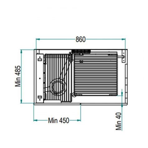 Μηχανισμός κουζίνας Magic Corner με φρένο Inoxa 803b Sx για Τυφλό 90cm