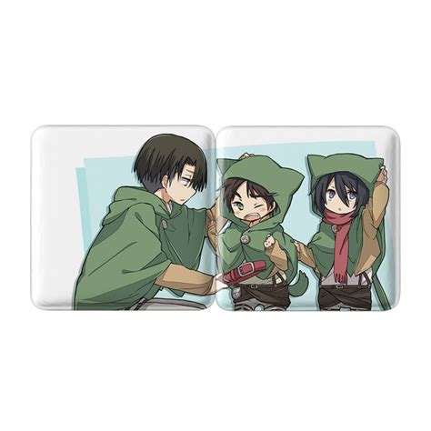 قیمت و خرید پیکسل خندالو مدل میکاسا و ارن و لیوای انیمه اتک آن تایتان Attack On Titan کد A188