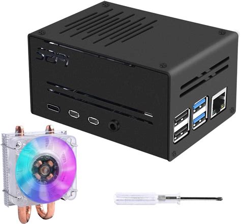 GeeekPi Raspberry Pi Metal Case With Fan Raspberry Pi B Case With Raspberry Pi Low Profile
