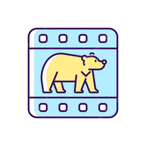 Wildlife Documentary Rgb Color Icon Documentary Cinema Broadcasting