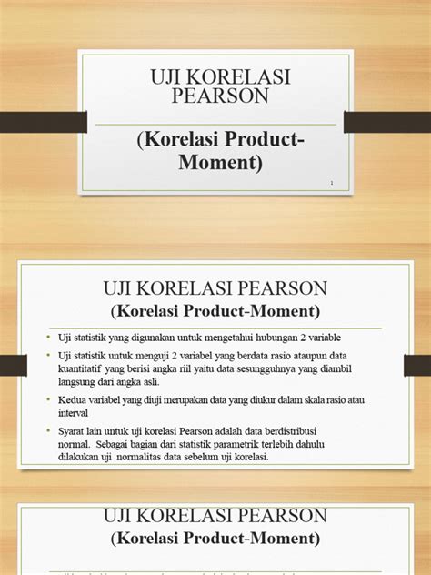 Uji Korelasi Pearson Dan Spearman Pdf