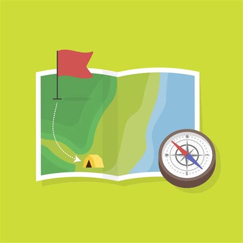 Premium Vector Map In Grid And Antigue Compass Vector