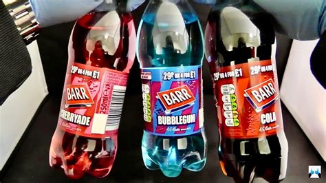 Barr Drink Review 🥤 Bubblegum Cherryade Cola Flavour Soda Opening Drinking Juices Tasting Fizzy