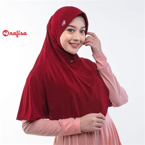 Jual Promo Jilbab Instan Nafisa Salma Hijab Bergo Terkini Khimar