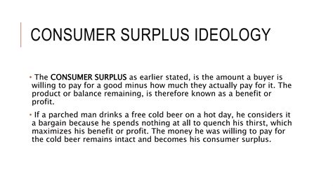 Consumer And Producer Surplus Economics Pptx