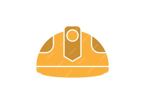 Bauhelm Symbol Clipart Design Vorlage Isoliert Premium Vektor