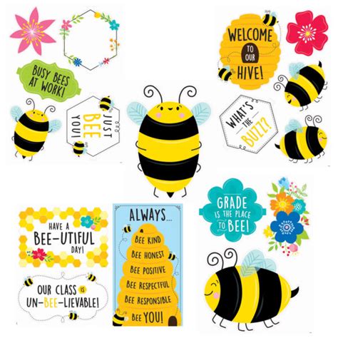 Busy Bees Bulletin Board Set Sharper Production Line