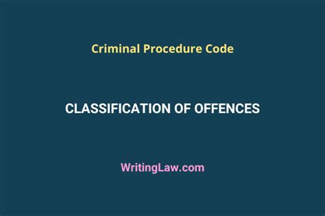 Classification Of Offences As Per Crpc