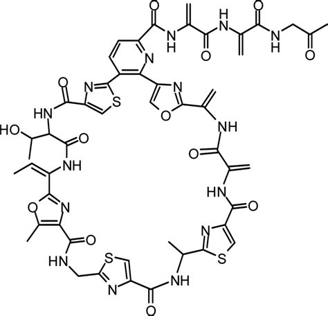 Molecular Structure Of The Thiopeptide Antibiotic Tp1161 Download Scientific Diagram