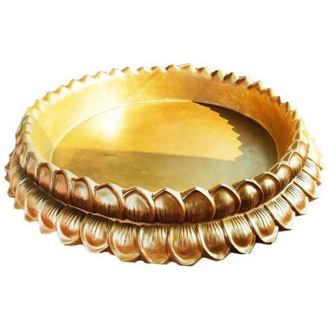 Golden Fiber Lotus Urli Sizedimension 4 Ft At ₹ 5500piece In Jaipur