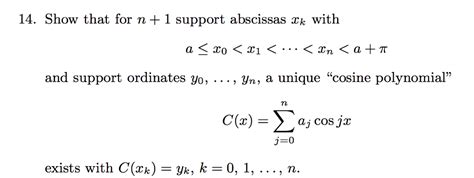 This Is A Question On Trigonometric Interpolation