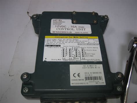 Nhk Mec Teleflex Ke 4a Single Engine Electronic Control System Kit