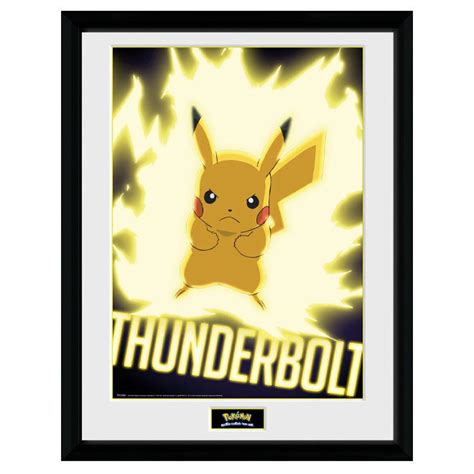 Gbeye Collector Print Pokemon Thunder Bolt Pikachu