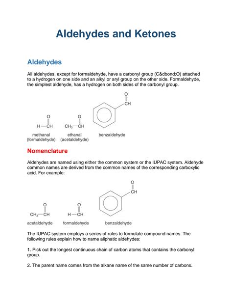 Solution Aldehydes And Ketones Studypool