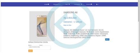 Source Code Aplikasi Penjualan Handphone Berbasis Web