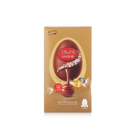 Lindt Lindor Milk Chocolate Easter Egg With Assorted Chocolate Truffles 183g Spinneys Uae