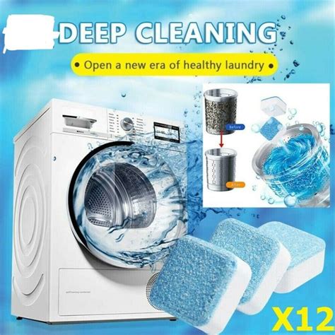 Washing Machine Tub Clean Effervescent Tablet 12 Pcs Np