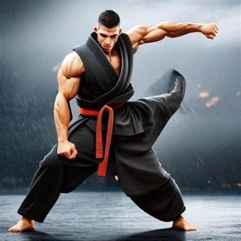 Jujutsu Martial Arts Master Athletic Stance Self Defense Free Ai