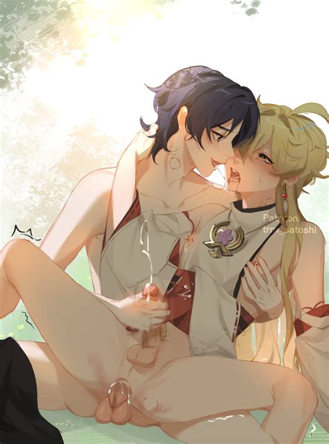 Rule 34 Aether Genshin Impact Anal Anal Sex Bite Mark Blonde Hair