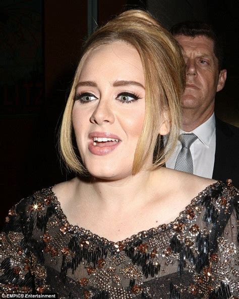 Beaming Adele Highlights Her Slimmer Figure In Embellished Gown Adele