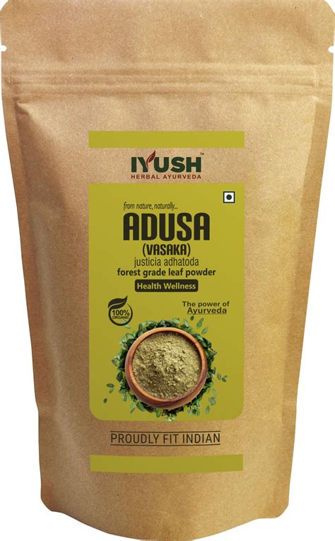 Powder 900gm Adusa Powder Vasaka Powder Adulsa Powder Justicia Adhatoda Leaf Powder