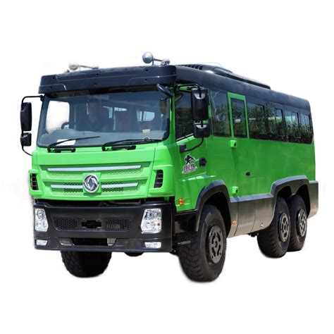 Chinese Luxury Dongfeng Coach Bus 25 Seats Cummins Euro 2 Six Wheel