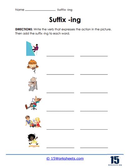 Suffix Ing Worksheets 15 Worksheets Library