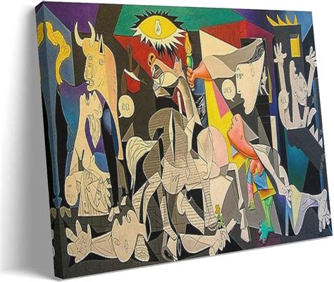 Jp パブロ・ピカソpablo Picasso 名作 サンサイトリー・フェイマス・ゲルニカ プリント ポスター 印刷 ポスター キャンバス ウォールアート 画像 絵画