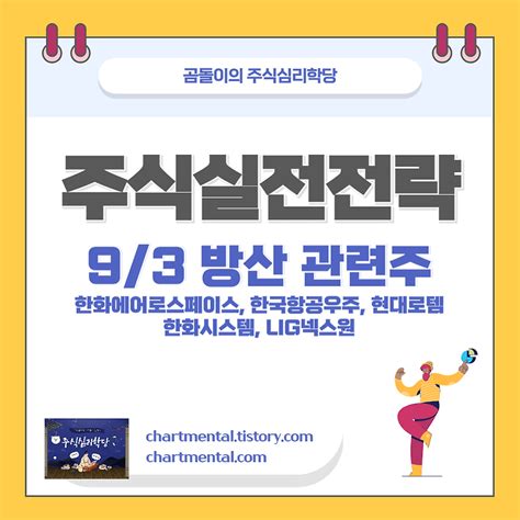 93 방산주 관련주 한화에어로스페이스 한국항공우주 현대로템 한화시스템 Lig넥스원 주가 곰돌이의주식심리학당