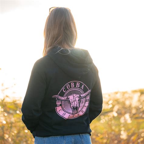 Hunter Hoodie Black And Pink Cobba Country