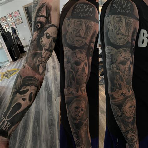 Scary Tattoo Sleeve The Haunting Art Of Forbidden Body Design