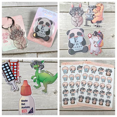 I Wanted To Share Some Optometry Related Stickers And Trinkets I Made