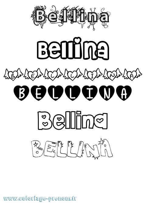 Coloriage Du Prénom Bellina à Imprimer Ou Télécharger Facilement