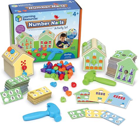 Learning Resources Number Nails Activity Set Math