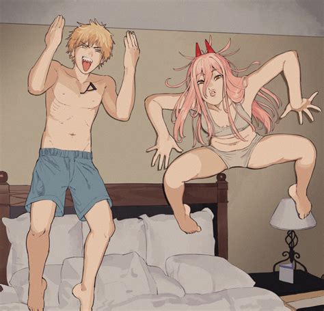 Rule 34 1girls Breasts Chainsaw Man Cleavage Comedy Denji Chainsaw Man Female Funny