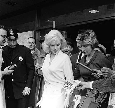 Marilyn Monroe With Pat Newcomb After Leaving The Columbia Presbyterian