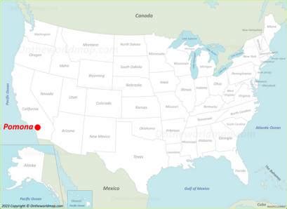 Pomona Map California Us Discover Pomona With Detailed Maps